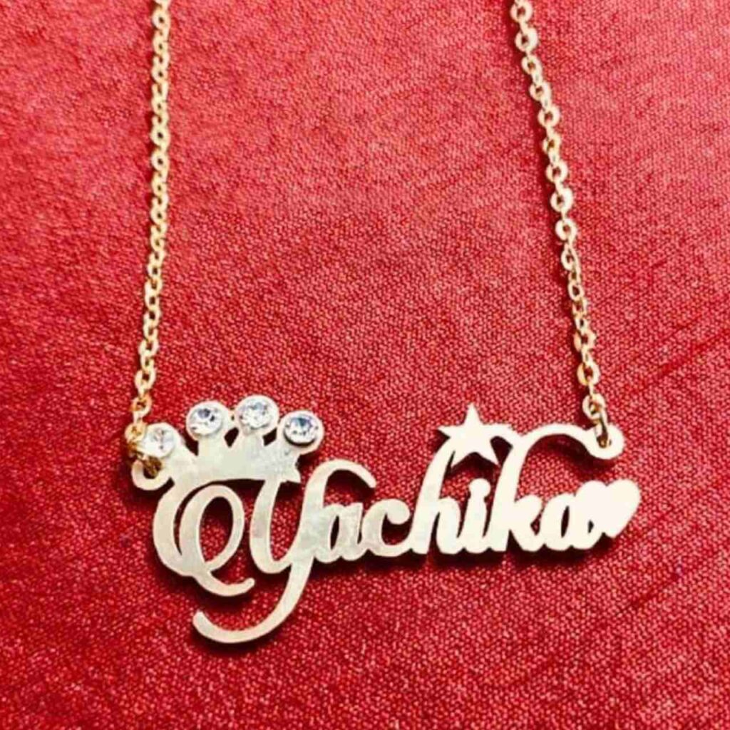 Gold plated name pendant – HoMafy