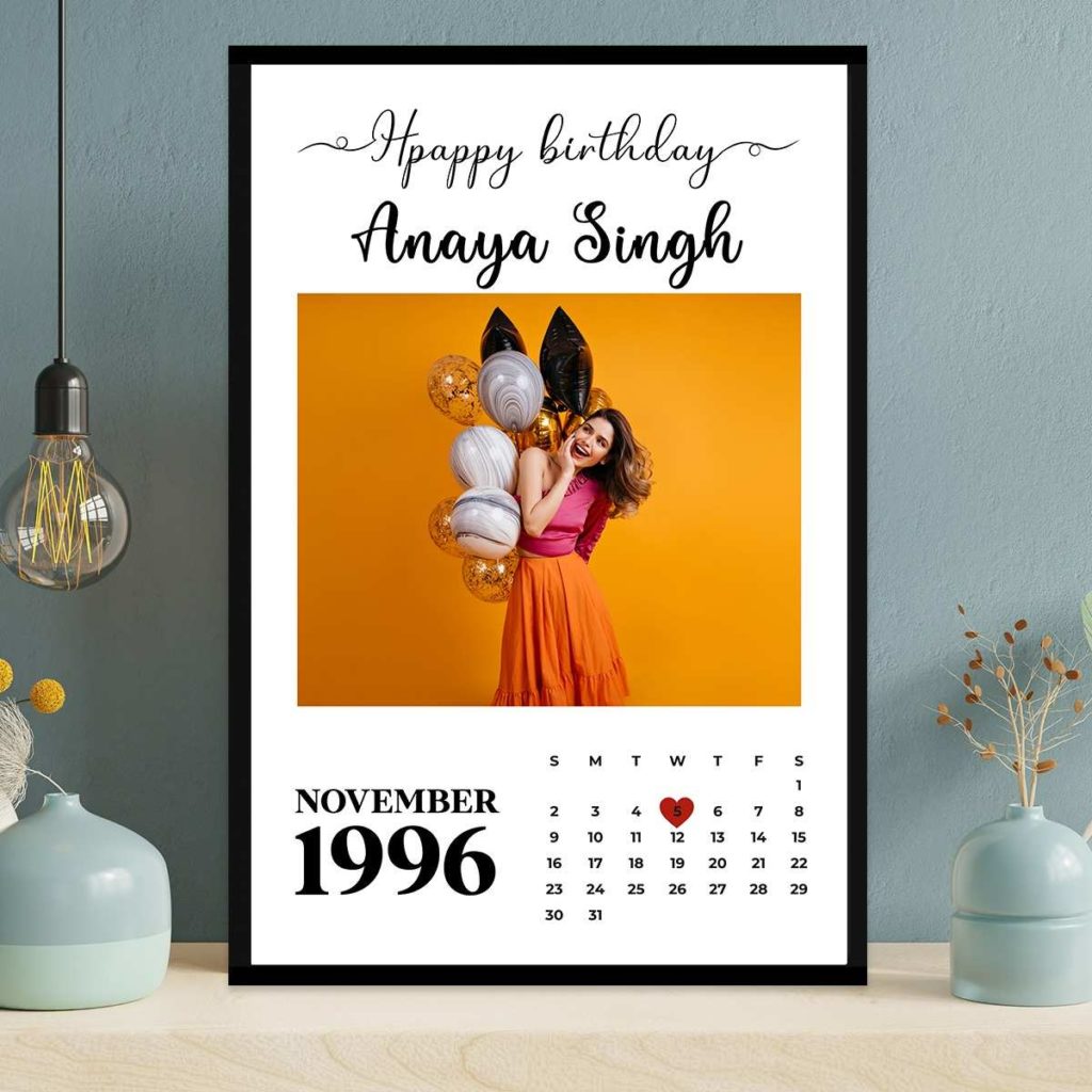 Customized Calendar Frames | Birthday Gifts | Anniversary Gifts | Photo ...
