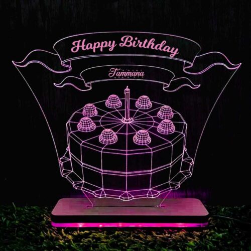 Multi LED Acrylic Birthday Frame - HoMafy