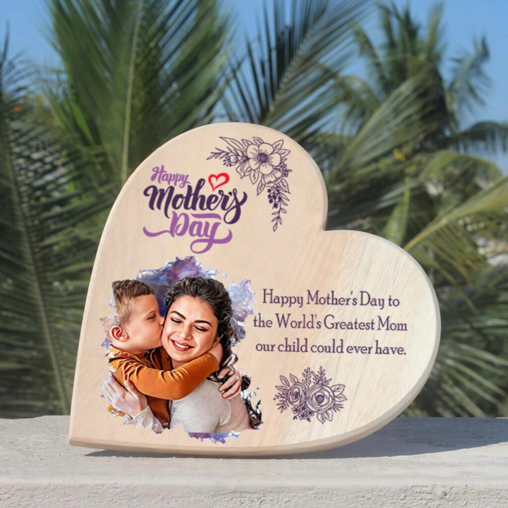 Heart Wooden Photo Frame For Mom | Gifts For Mom | Mother's Day Gift