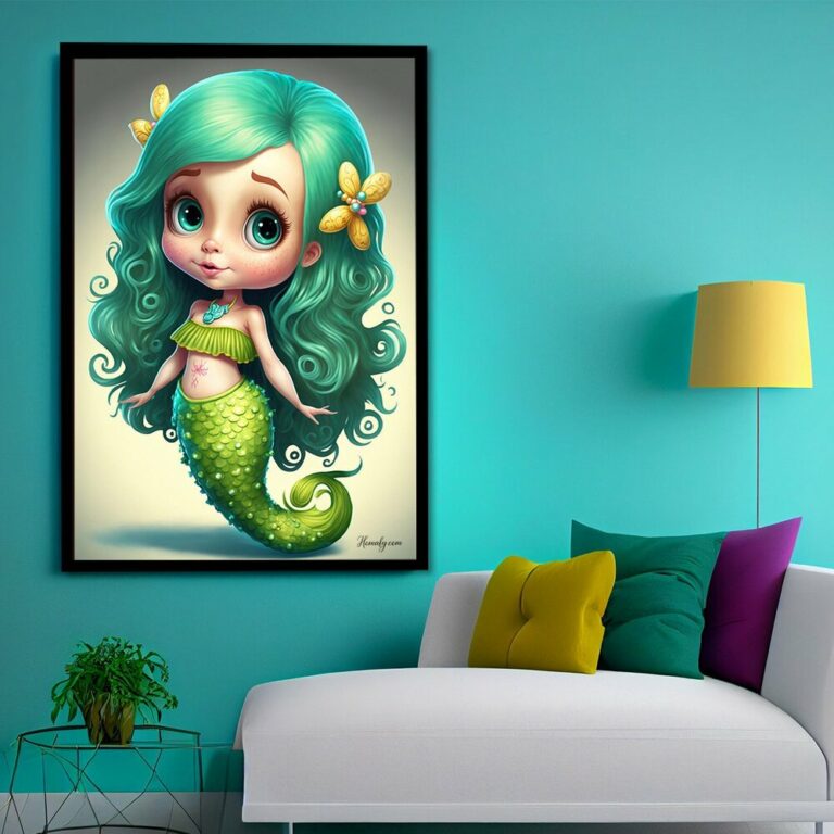 Mermaid Frame For Kid's Room | Home Decor | Birthday Gifts For Kids