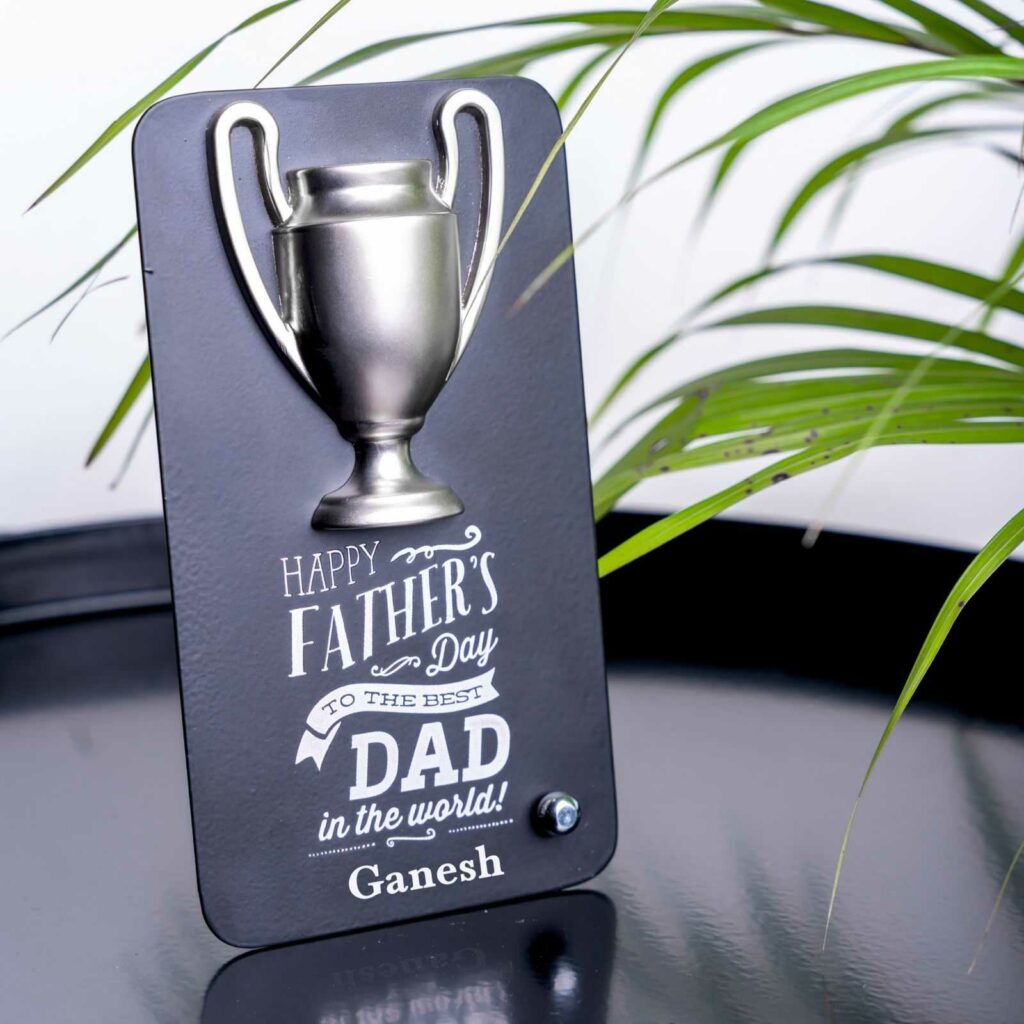 Customized Metal Trophy For Father – HoMafy