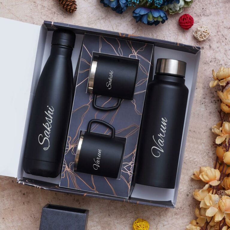 Diwali Sip & Celebrate Hamper: Bottle, Thermos, and 2 Cups | Diwali Hamper