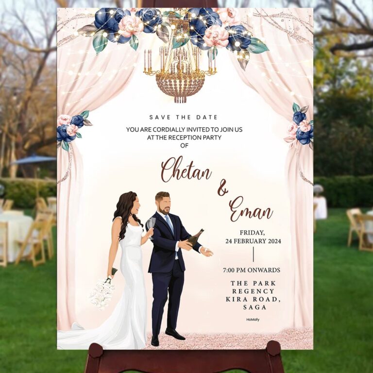 Wedding Reception Entrance Welcome Board | Customized Sign Board