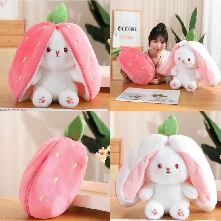 Reversible Cute Rabbit Doll Plush Toy – HoMafy