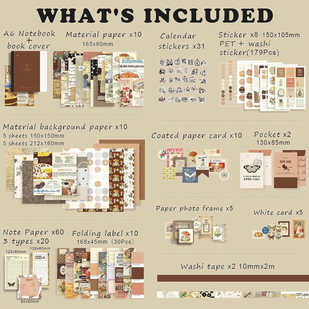 346 Piece Sticker Pack for DIY Crafts and Journals – HoMafy