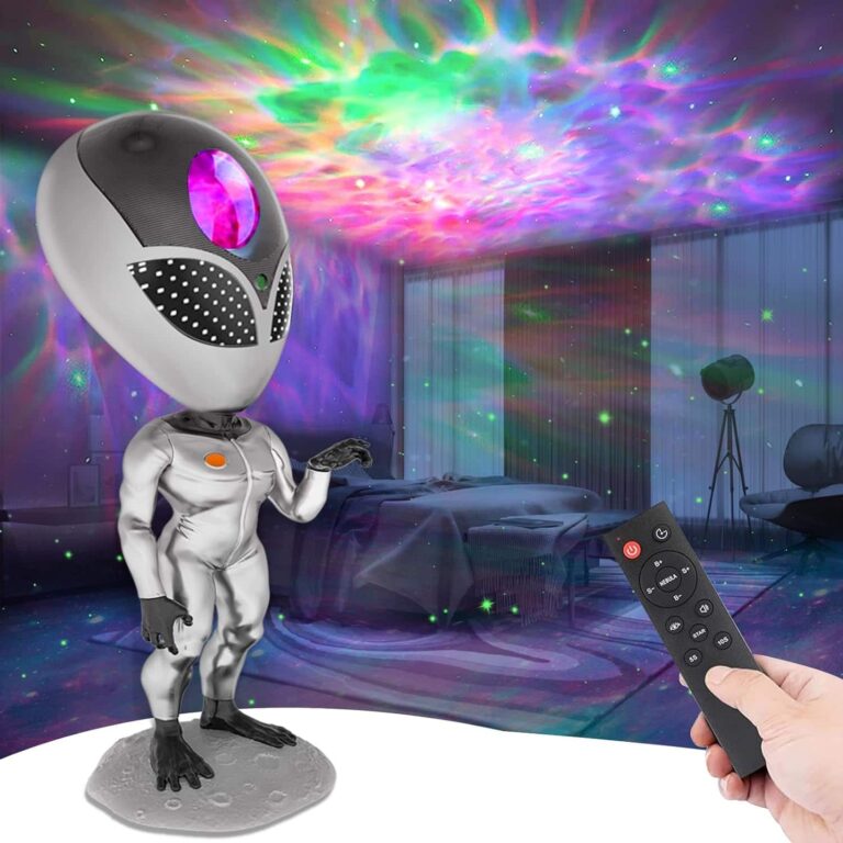Aliens Starry Nebula Ceiling LED Lamp | Family Fun Moments | Rotating ...