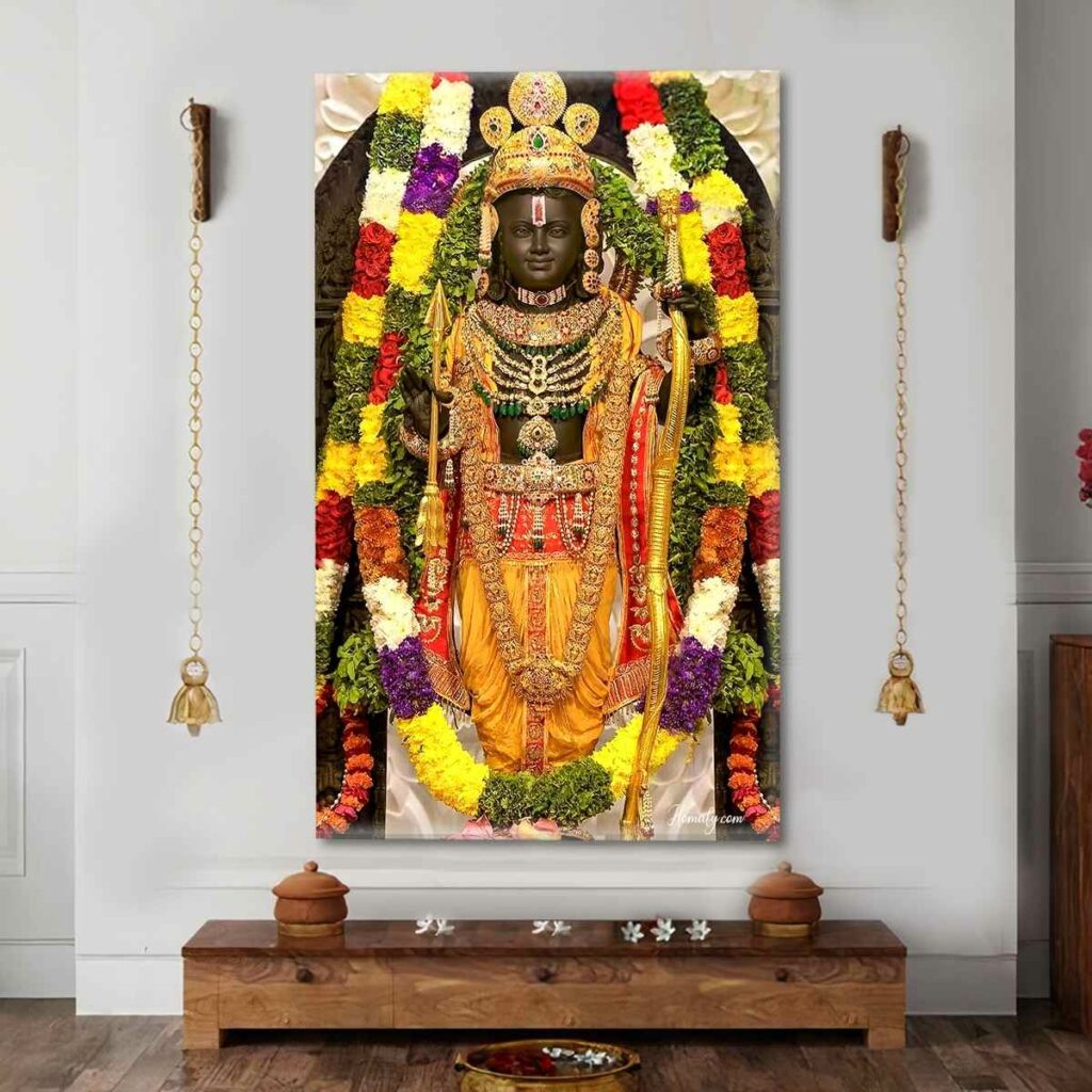 Ram Lala Ayodhya Canvas Frame – HoMafy
