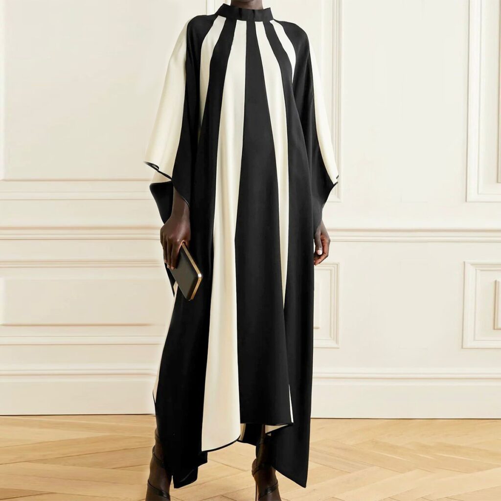 Stylish Zebra Statement Kaftan Dress – HoMafy