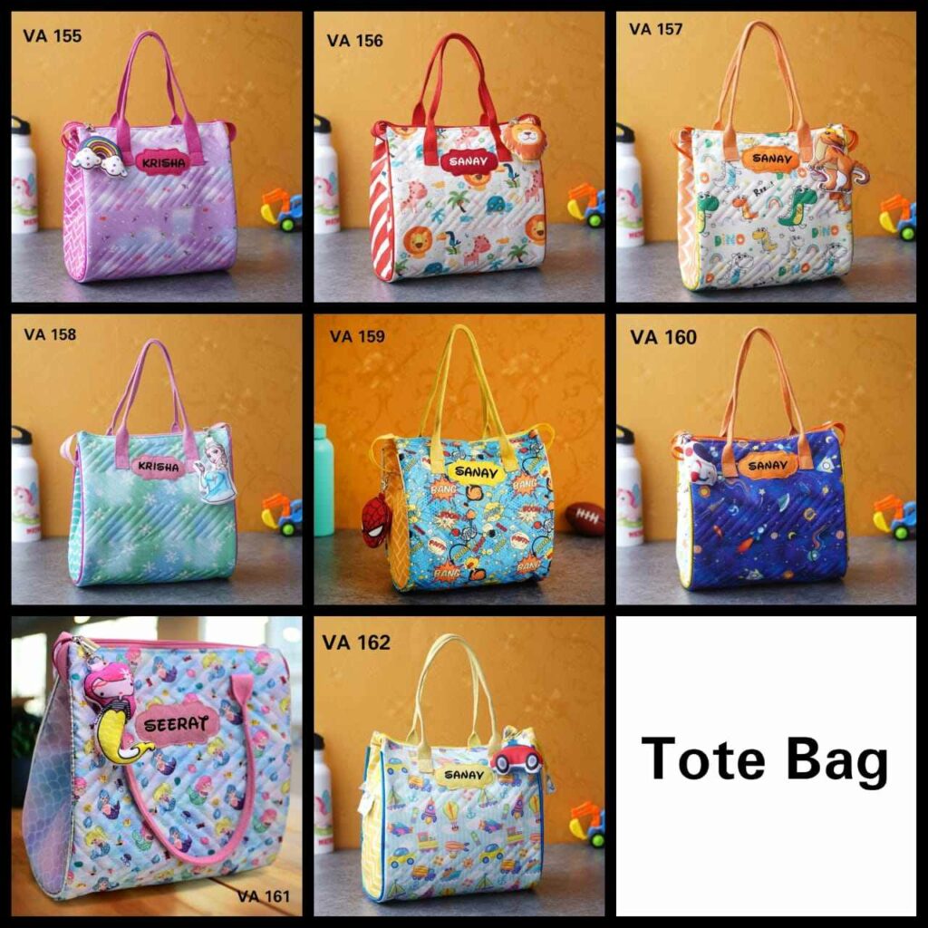 Personalised Tote Bags For Kids With Toy Keychain – HoMafy