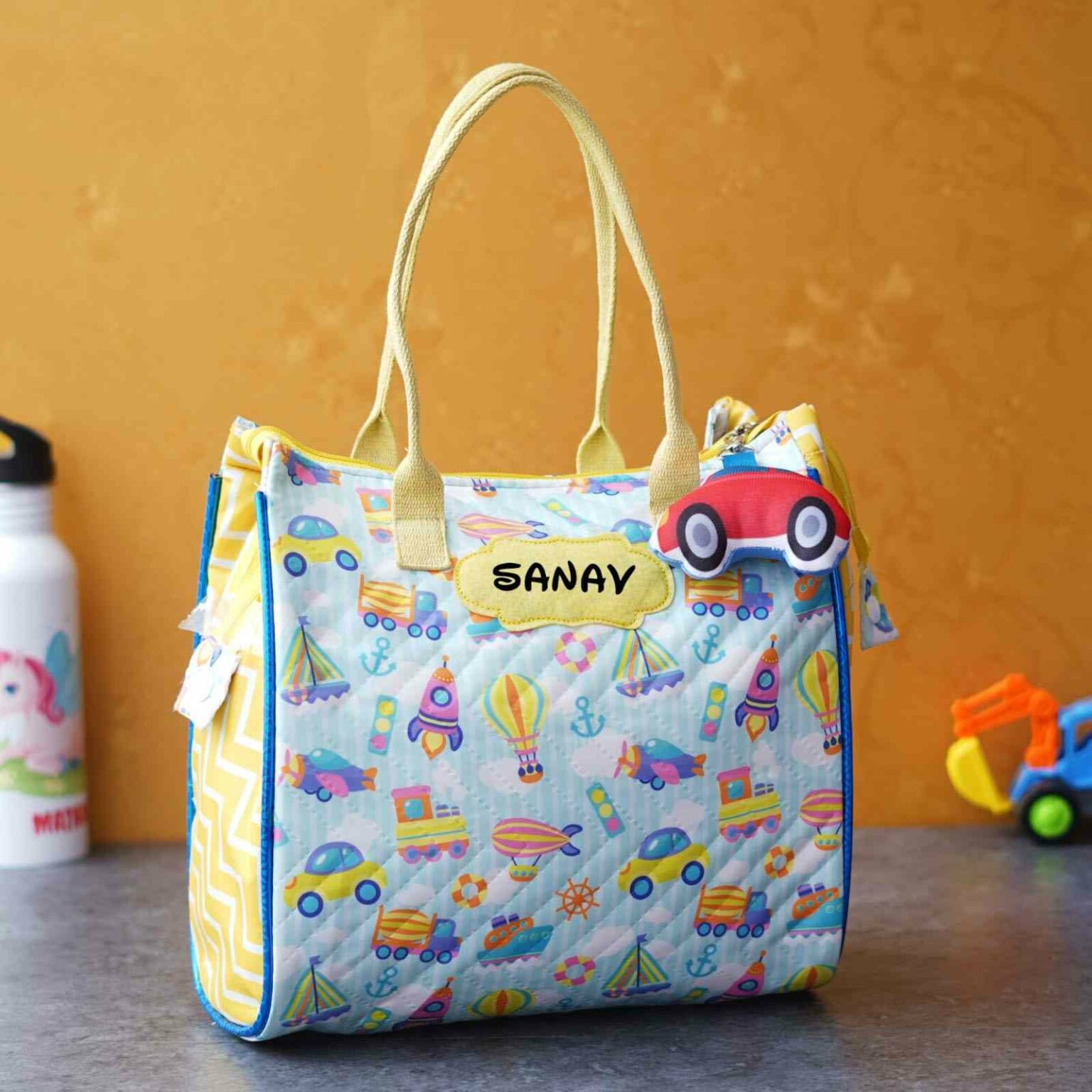 Personalised Tote Bags For Kids With Toy Keychain – HoMafy