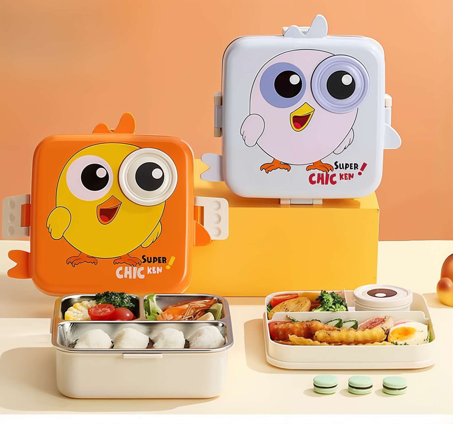 Cute Elephant Eye Steel Lunch Box With Name – HoMafy
