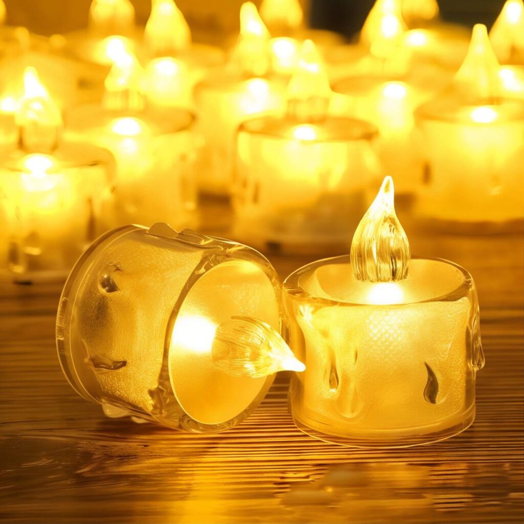 Crystal Tealight Led Diyas – HoMafy