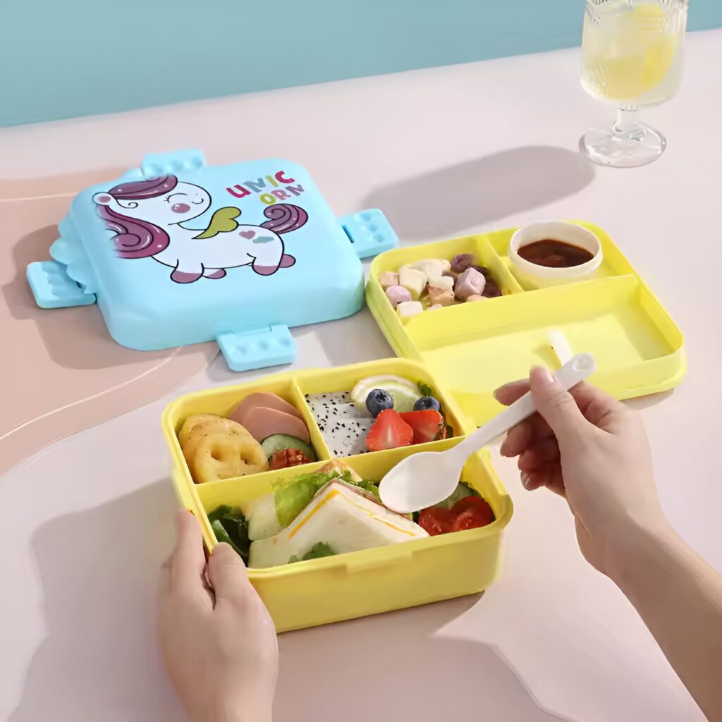 Unicorn Steel Lunch Box With Name - HoMafy