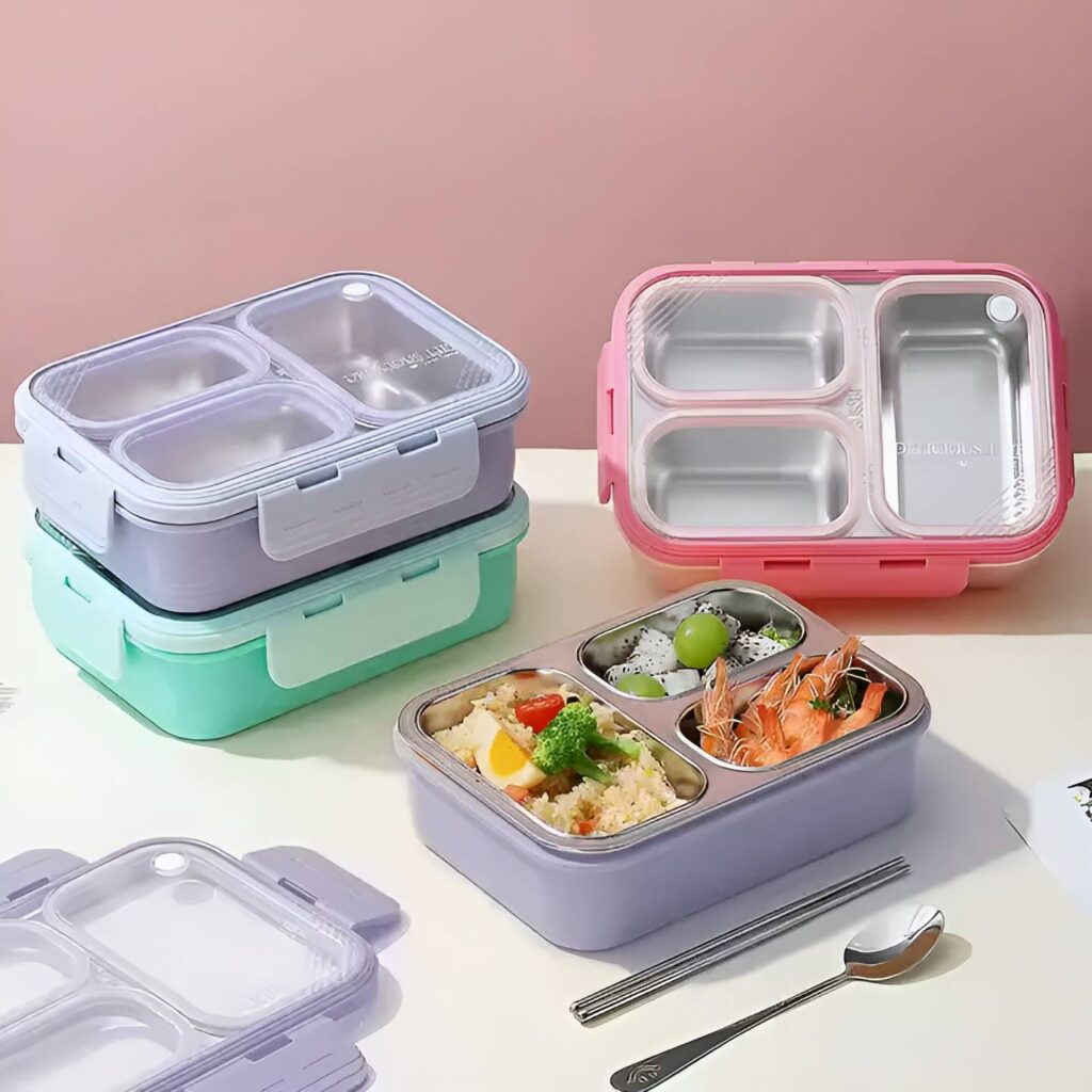 Leak-Proof Bento Lunch Box With Sealed Compartments – HoMafy