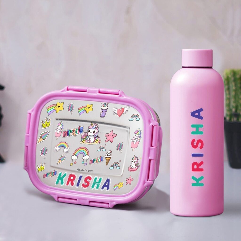 DIY Insulated Tiffin, Bottle & Stickers Combo – HoMafy