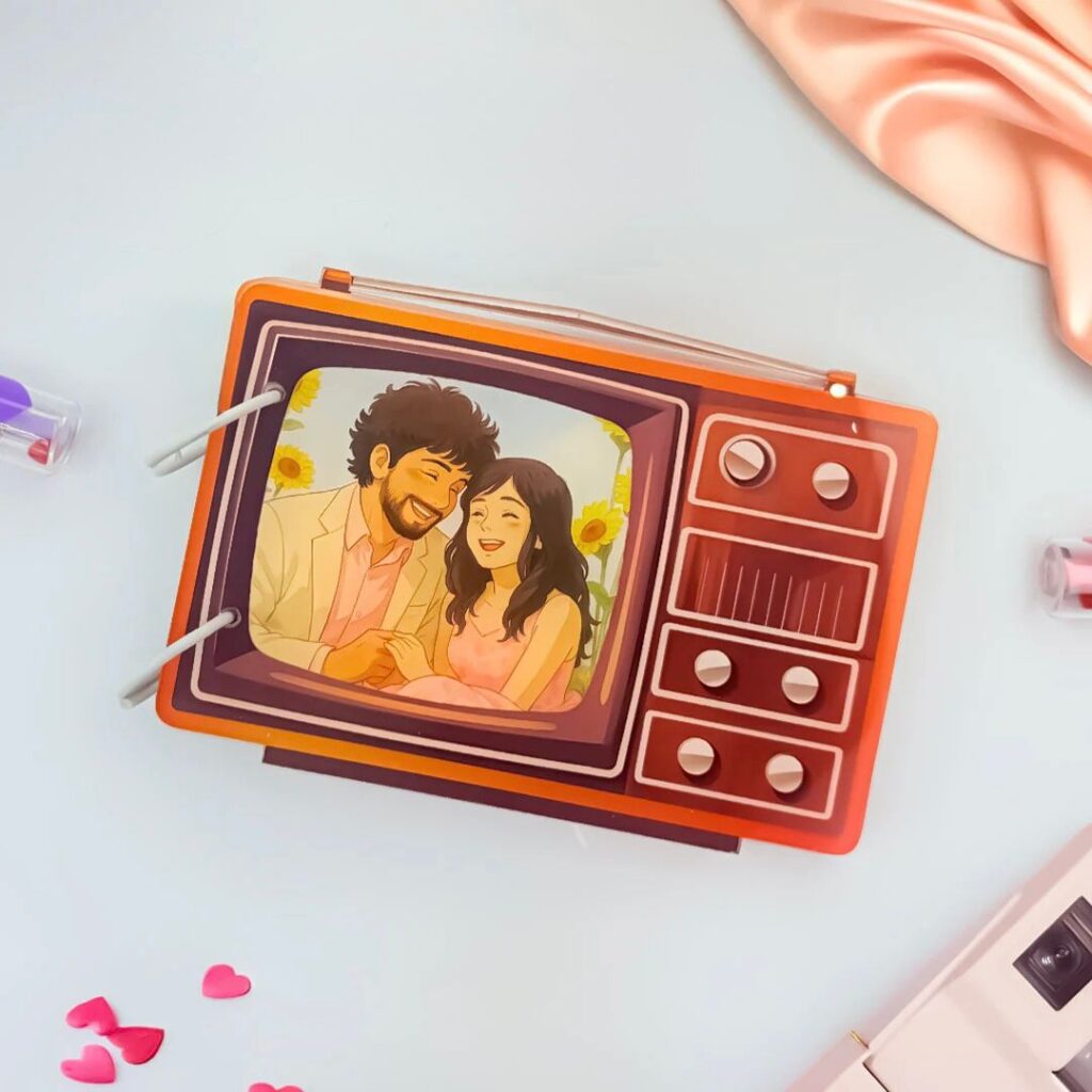 Personalized Retro TV Style Ghibli Photo Album – HoMafy